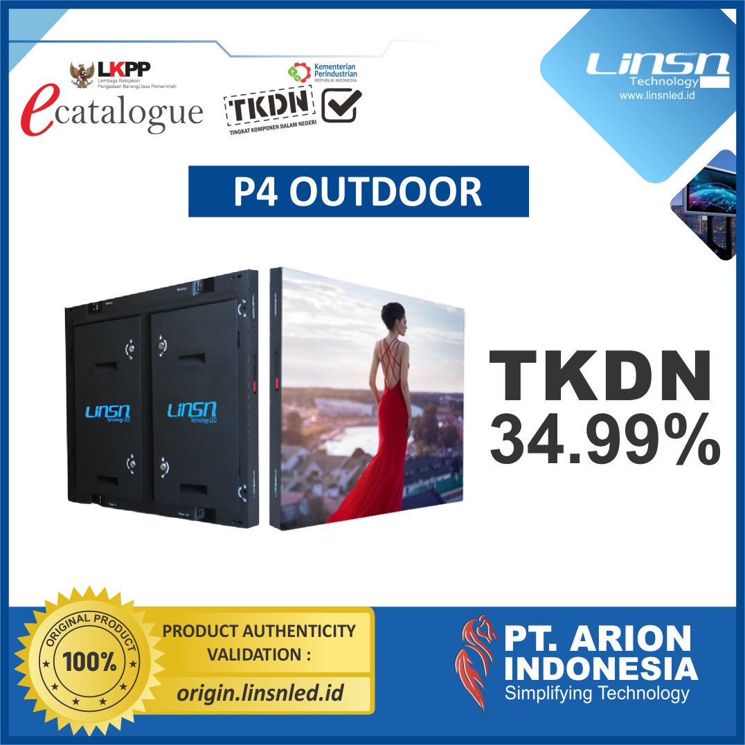 VIDEOTRON TKDN - LINSN P4 OUTDOOR - TOKO VIDEOTRON