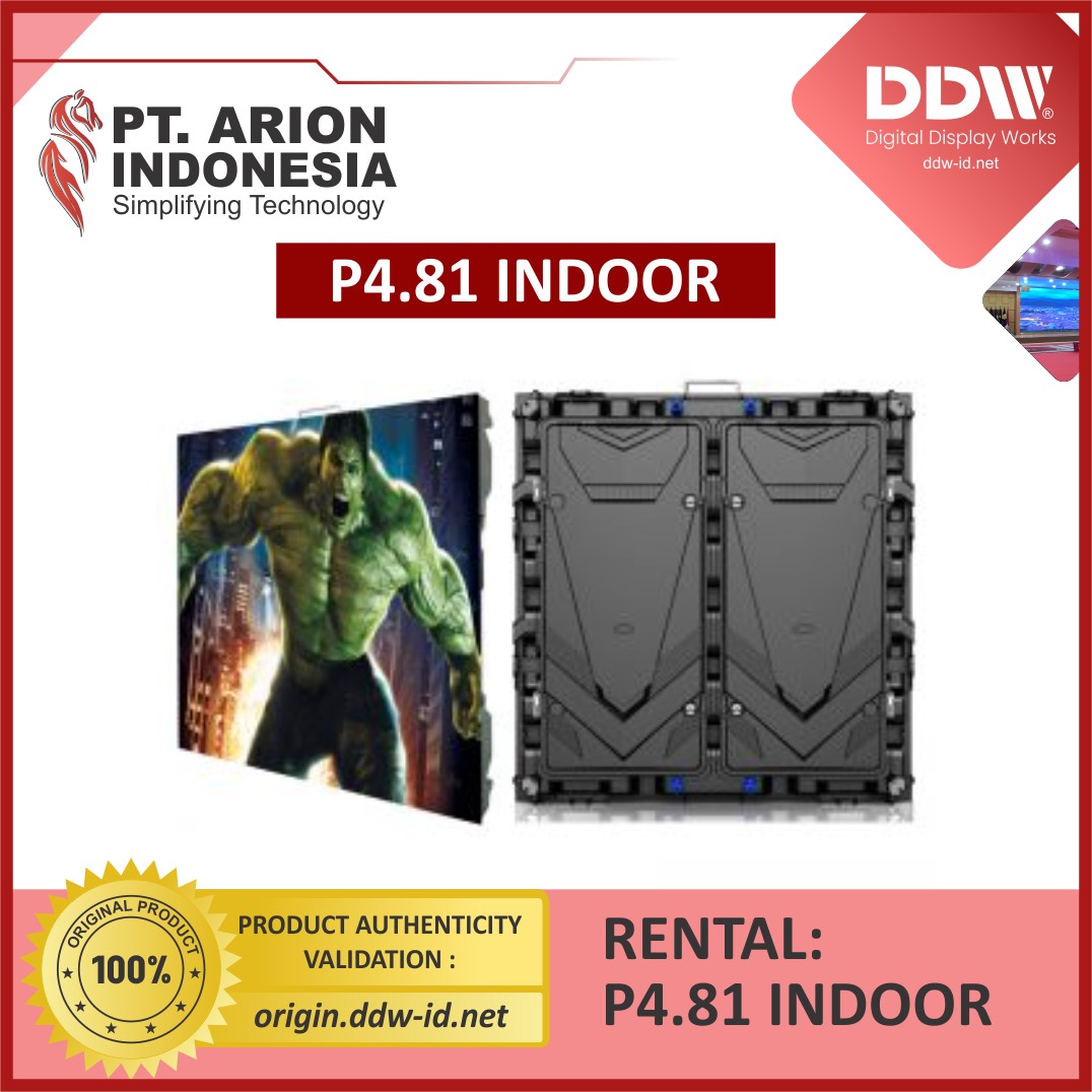 DDW P4.81 Indoor Rental - TOKO VIDEOTRON